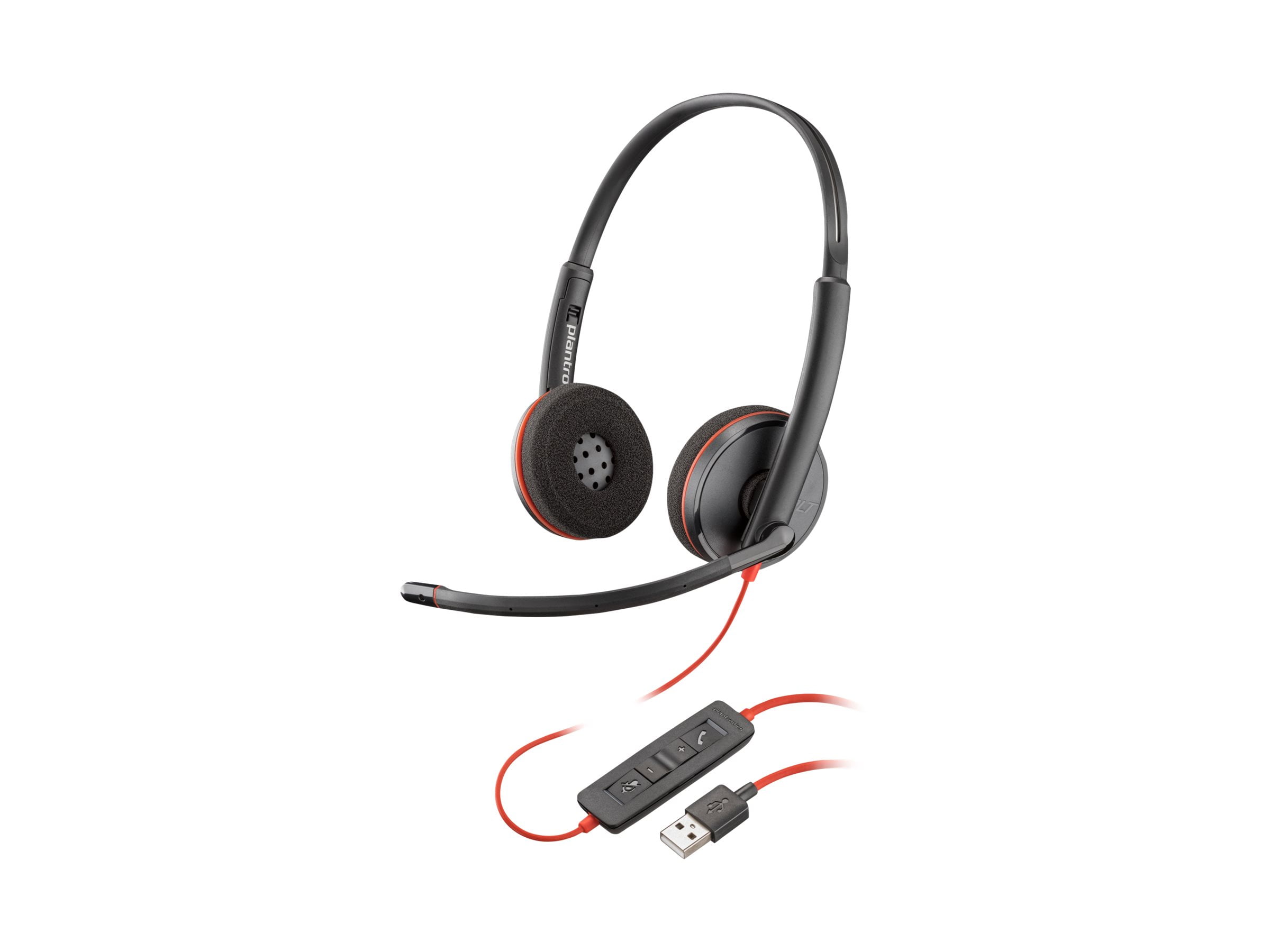 HP Poly Blackwire 3220 - 3200 Series - headset - on-ear - wired - USB-A ...