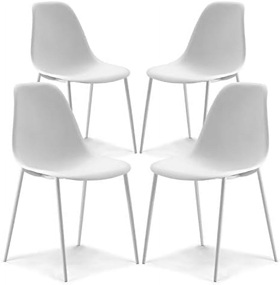 POLY & BARK Isla Chair Set of 4 Blush Pink - Walmart.com