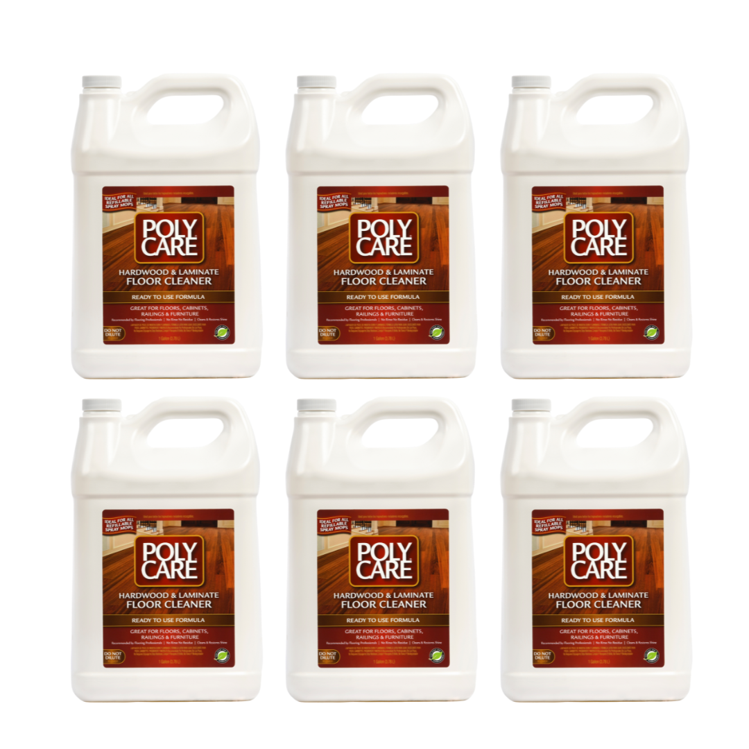 POLYCARE Hardwood Floor Cleaner Refill - 128 fl oz - 6 pack - Fresh ...