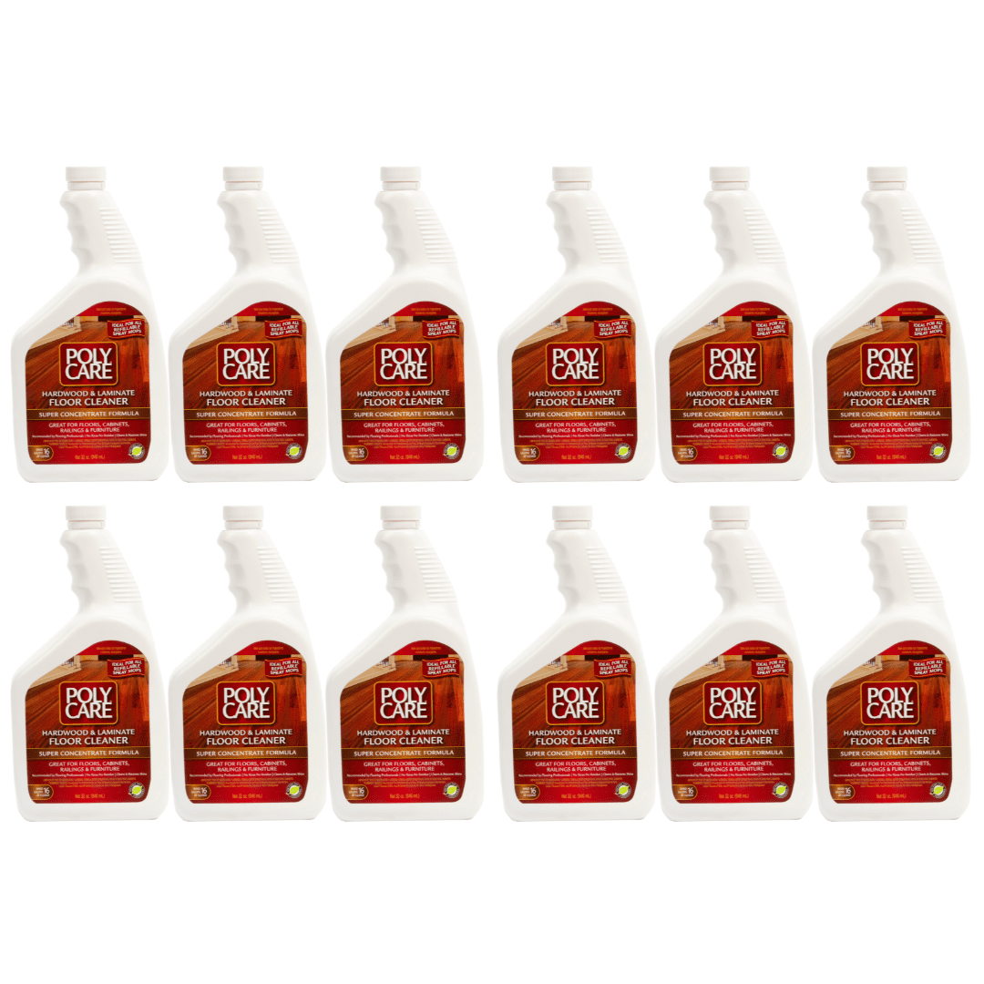 POLYCARE Hardwood Floor Cleaner Super Concentrate - 32 Fl Oz (12 Pack ...