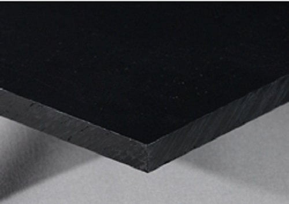 POLYETHYLENE BLACK (HDPE) NON-TEXTURED PLASTIC SHEET 1/8" 8" X 12 ...