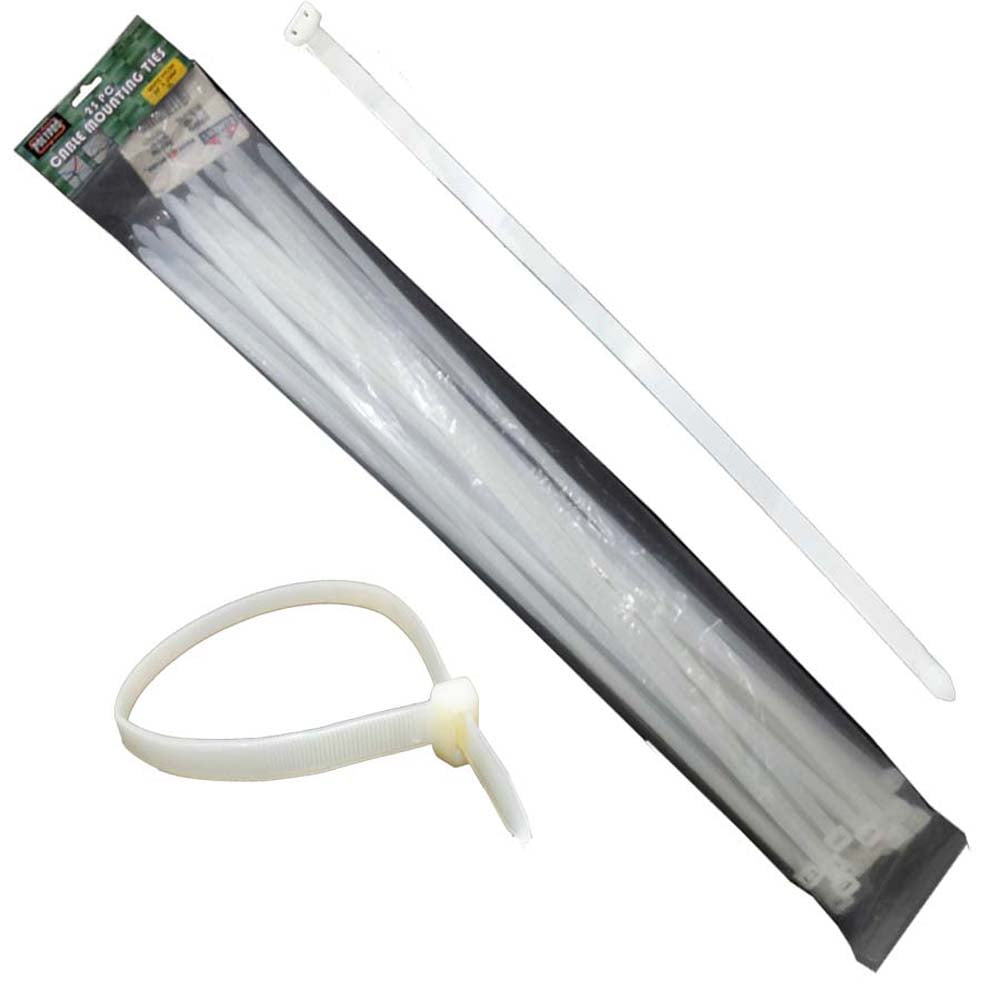 POLYPRO (25 Pack) 24" (61 cm) Nylon Cable Mounting Ties | Secure ...