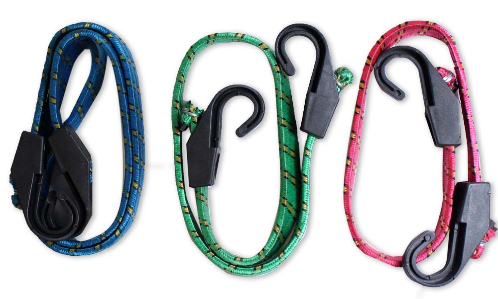 POLYPRO 6 Piece Flat Bungee Cord Set | Durable Nylon Hooks | Includes 2 ...
