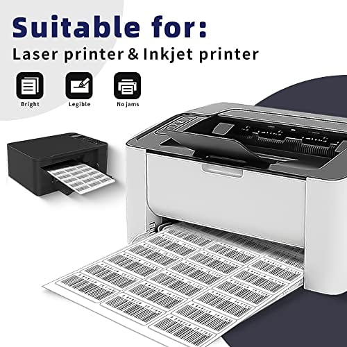 POLYSELLS 1" x2-5/8 Self Adhesive Address Labels, 30UP Blank Shipping ...