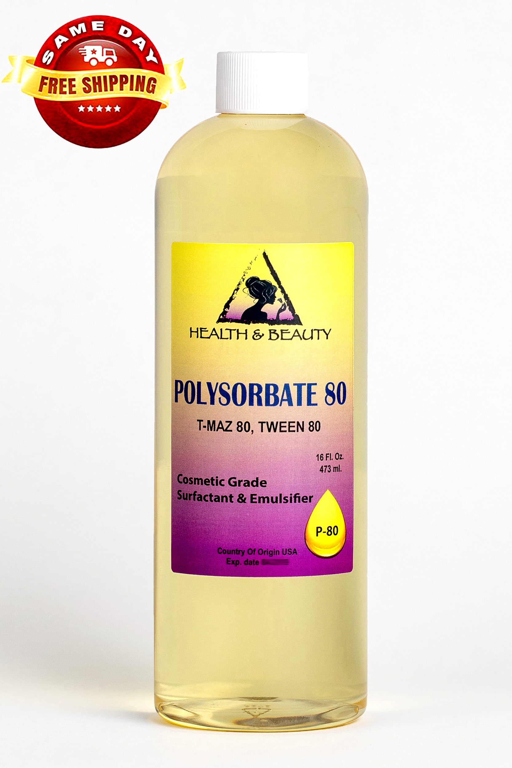 POLYSORBATE 80 T-MAZ 80 TWEEN 80 SOLUBILIZER SURFACTANT & EMULSIFIER ...