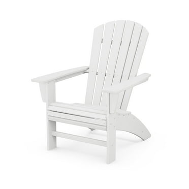 POLYWOOD Nautical 3-Piece Curveback Outdoor Adirondack Set in Navy ...