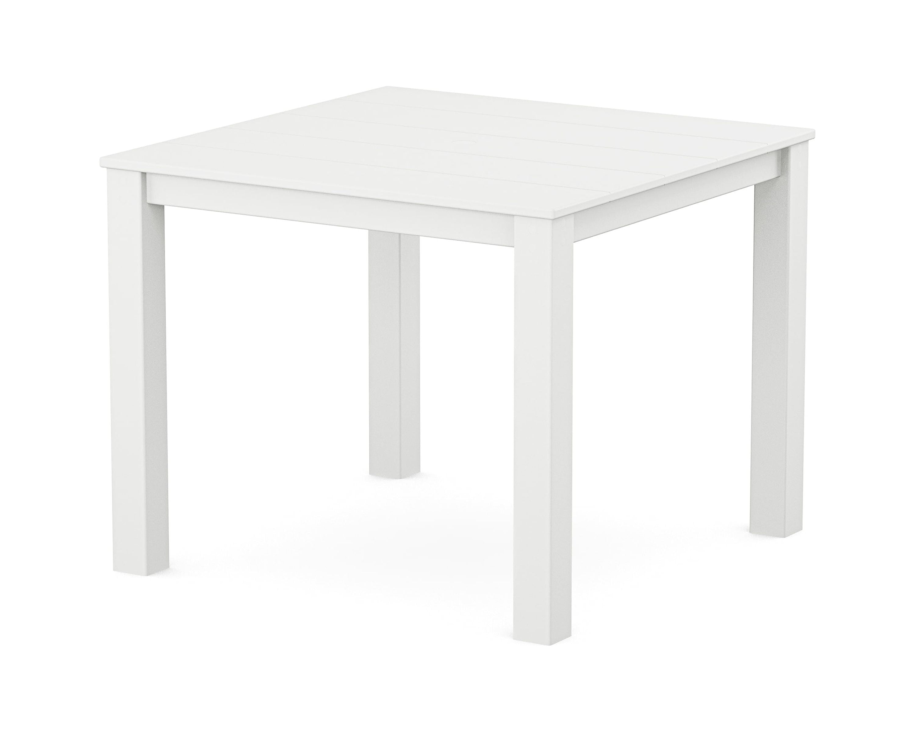POLYWOOD Parsons 38" X 38" Dining Table in White - Walmart.com