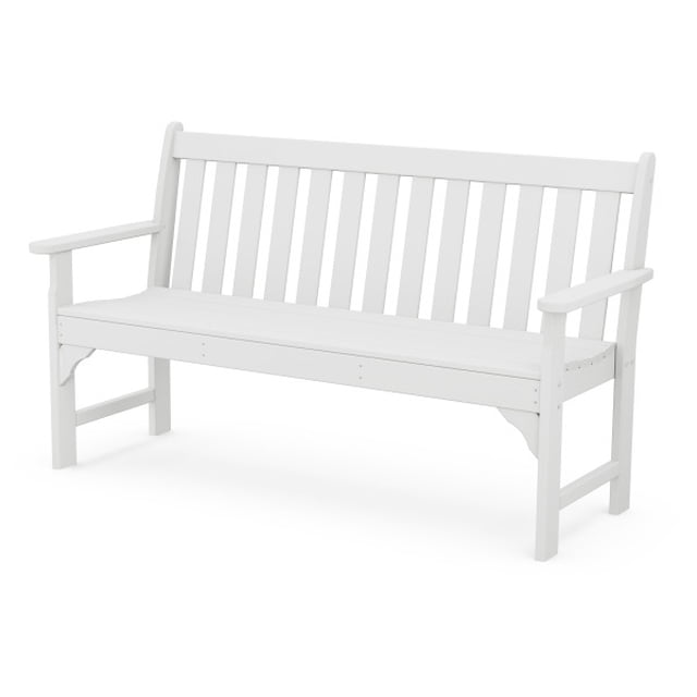 POLYWOOD Vineyard Outdoor 60" Recycled Plastic Garden Bench for Patio ...