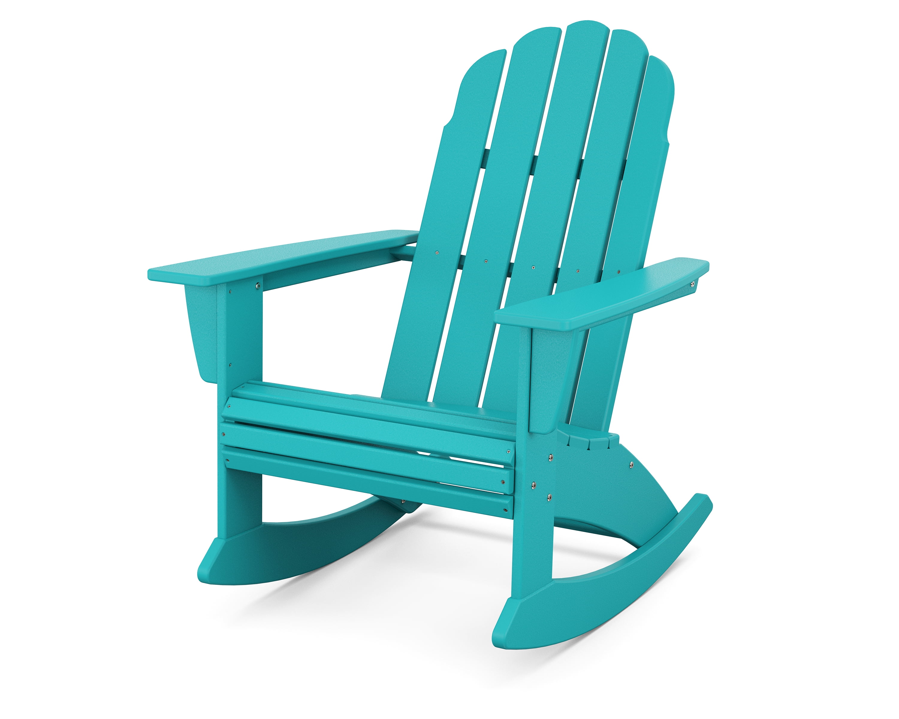 POLYWOOD Vineyard Curveback Adirondack Rocking Chair in Aruba - Walmart.com