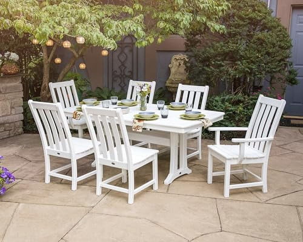 POLYWOOD Vineyard Dining Arm Chair (Teak) - Walmart.com