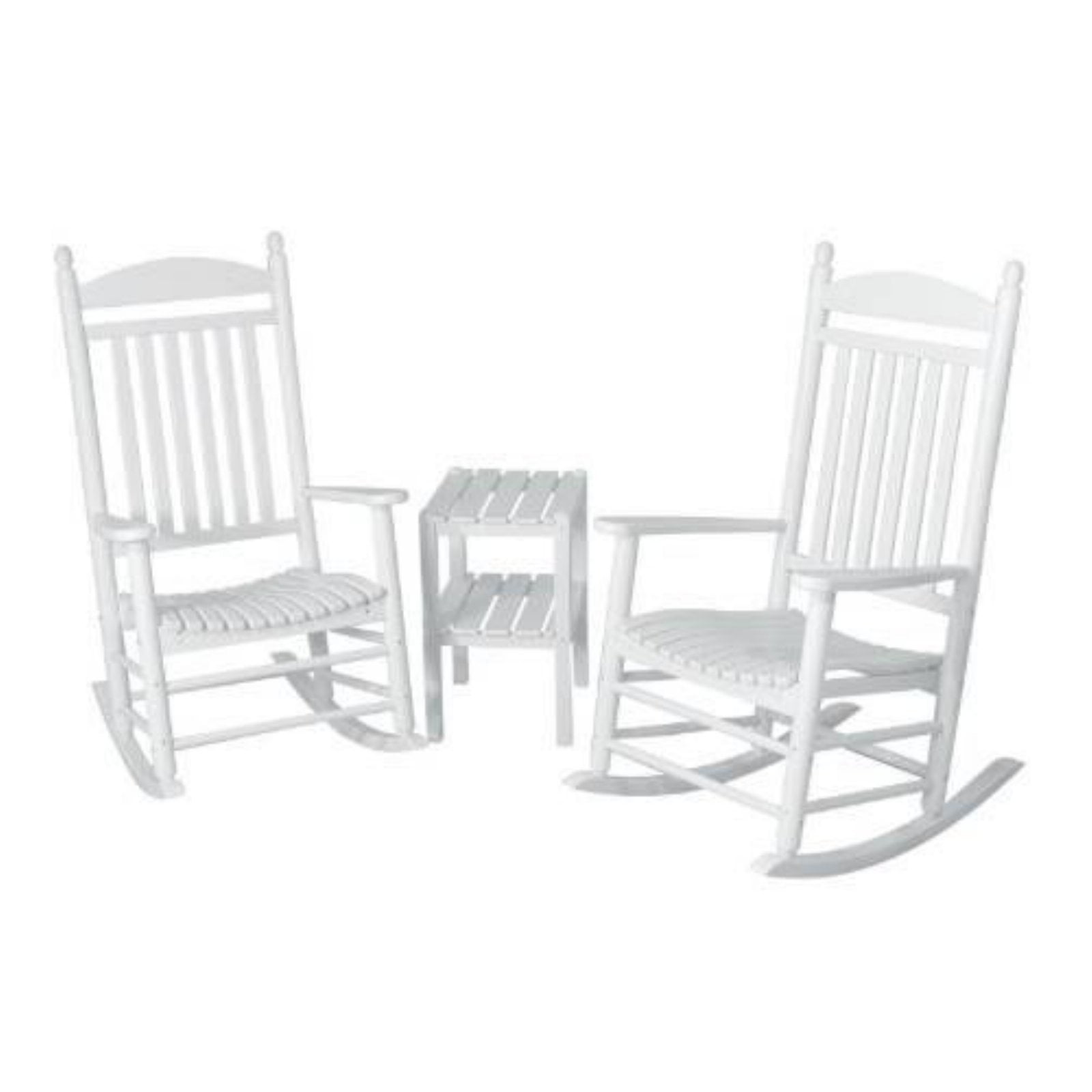 POLYWOOD® Jefferson 3 pc. Recycled Plastic Rocker Set with Side Table ...