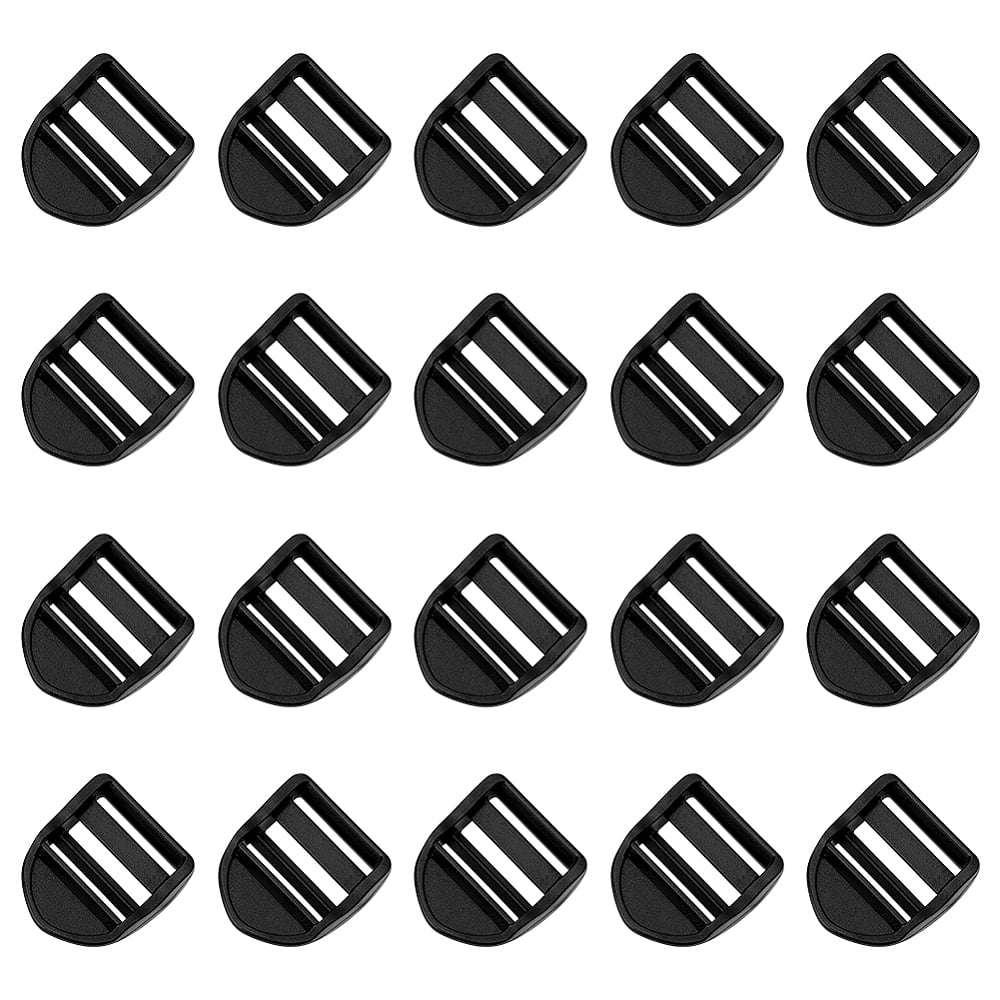 POM Plastic Ladder Lock Slider Buckles Adjustable Webbing Strap Side ...