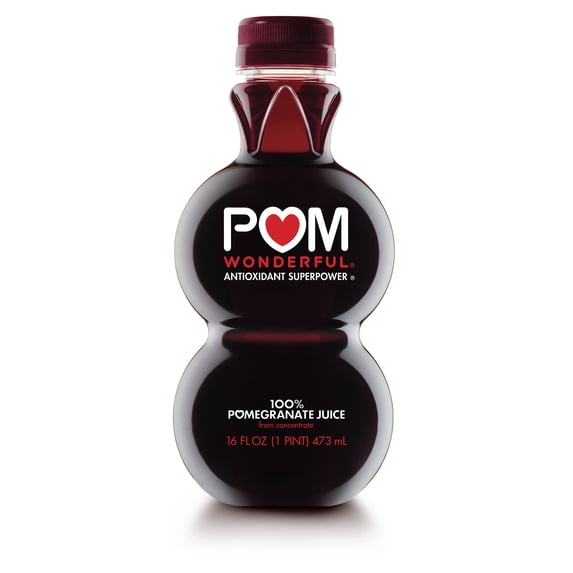 POM Wonderful Natural 100% Pomegranate Juice, 16.0 fl oz, Non-GMO ...