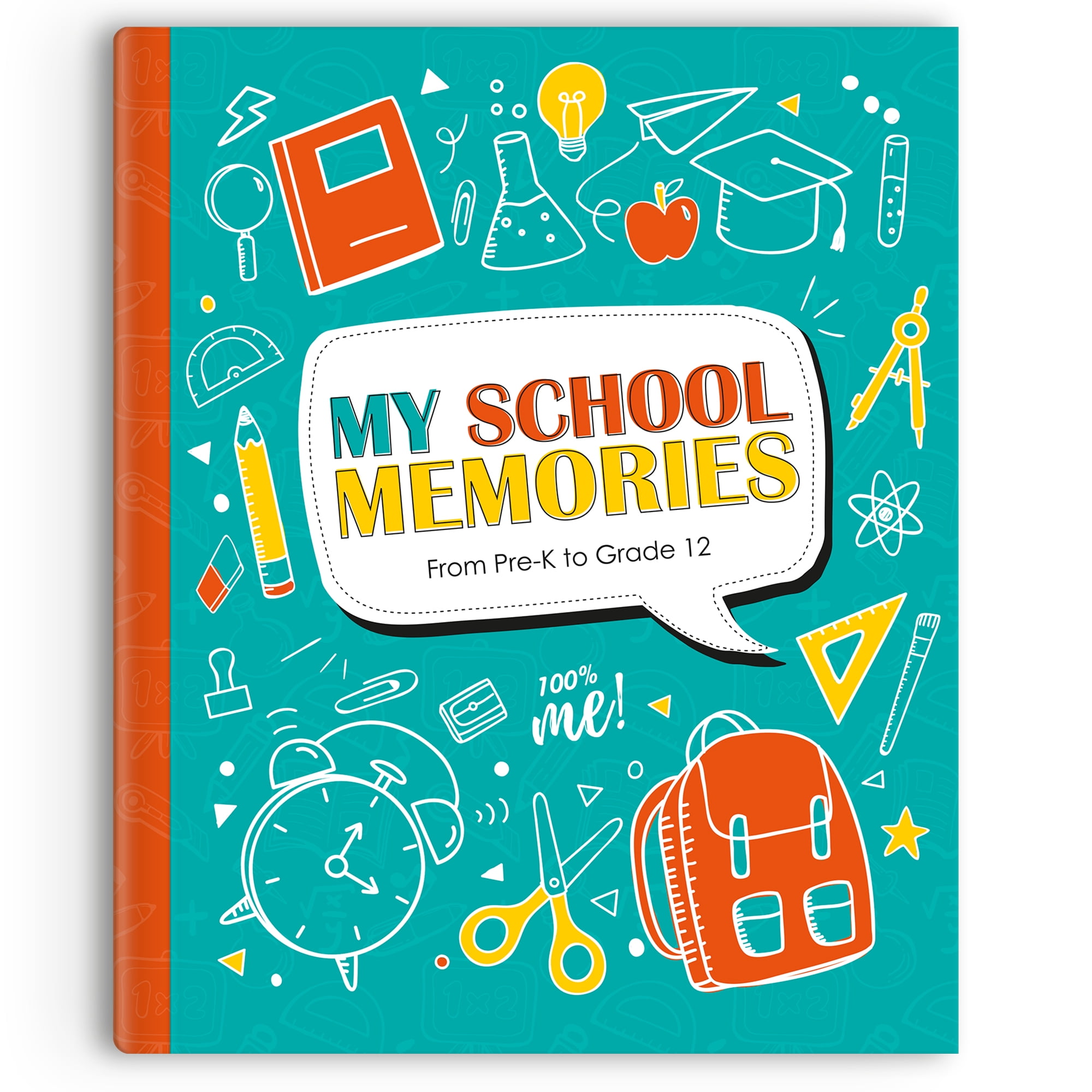 POMANGO School Memory Book Keepsake Album from Pre-K to Grade 12 9.5 ...