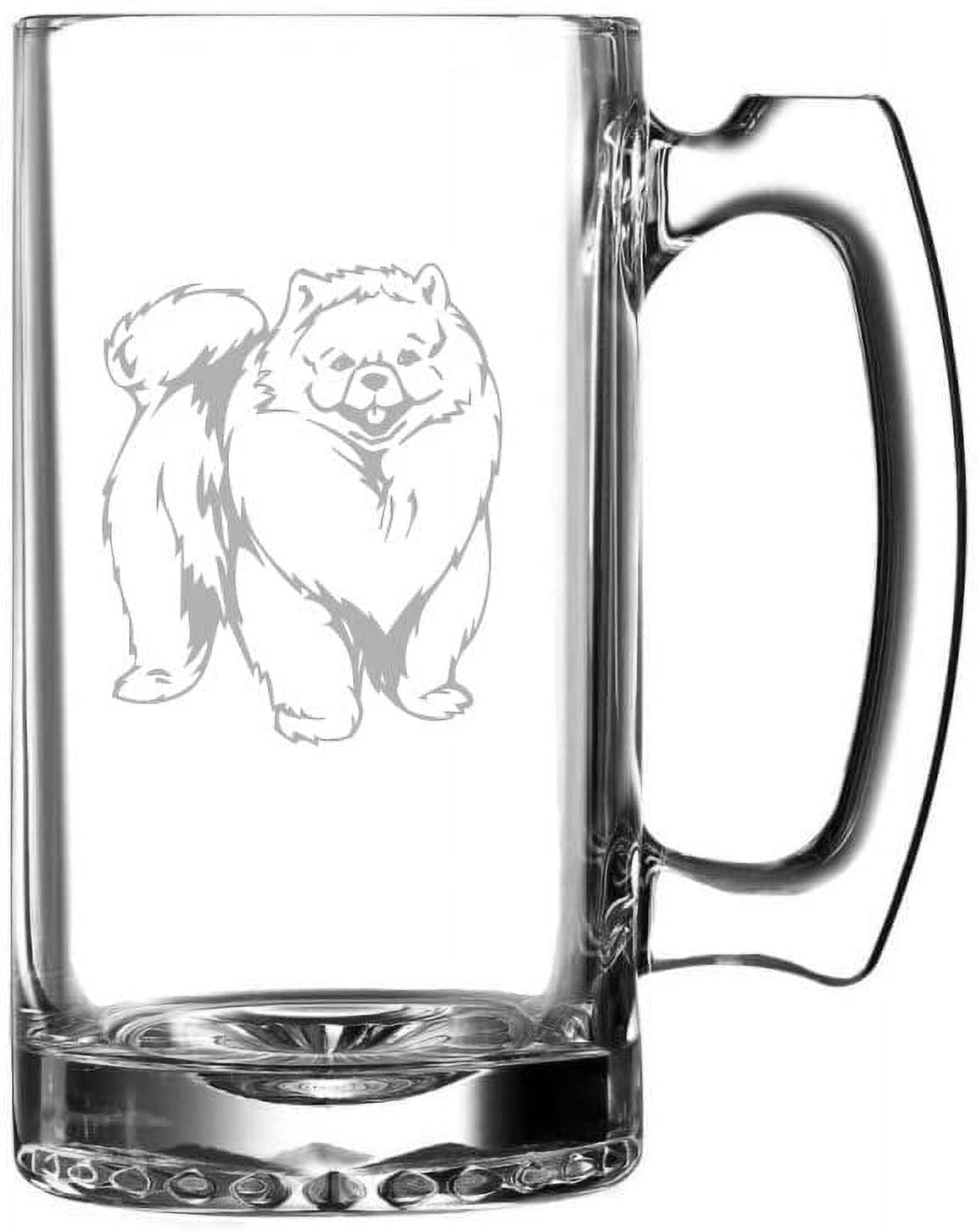 POMERANIAN Dog Themed Etched 25oz Beer Mug - Walmart.com