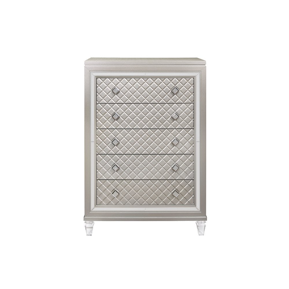 Global Furniture USA Traditional Glam Paris Champagne Chest, Champagne ...