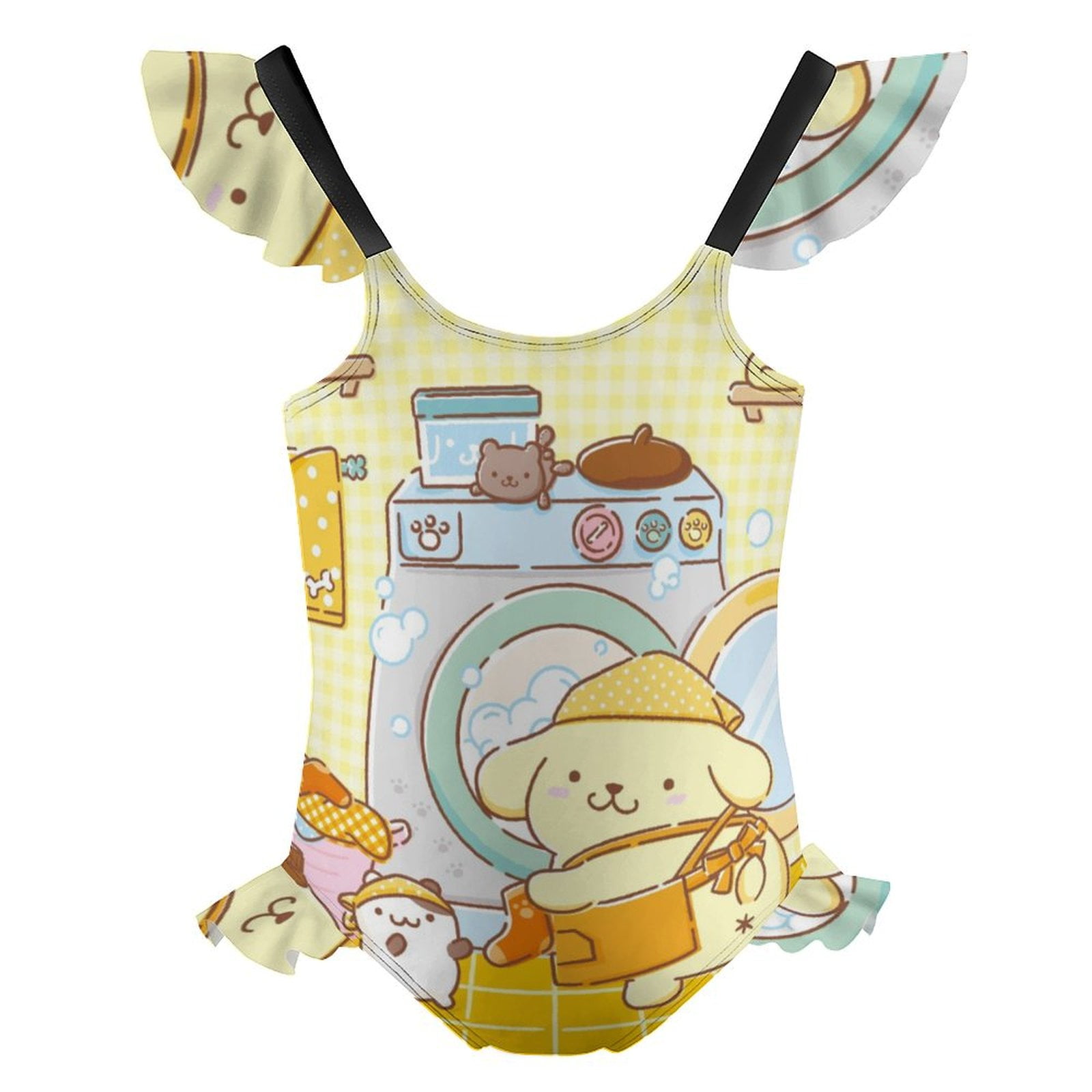 POMPOMPURIN Swimsuit Anime Cute for Girls Gift 10-12Y（150cm ...