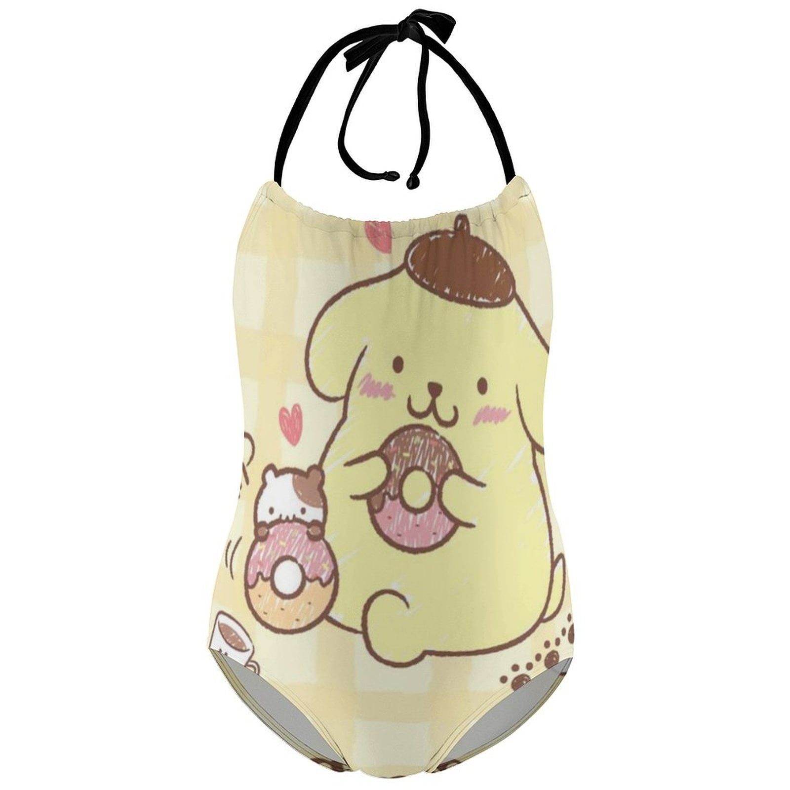 POMPOMPURIN Swimsuit Anime Cute for Girls Gift 10-12Y（150cm ...