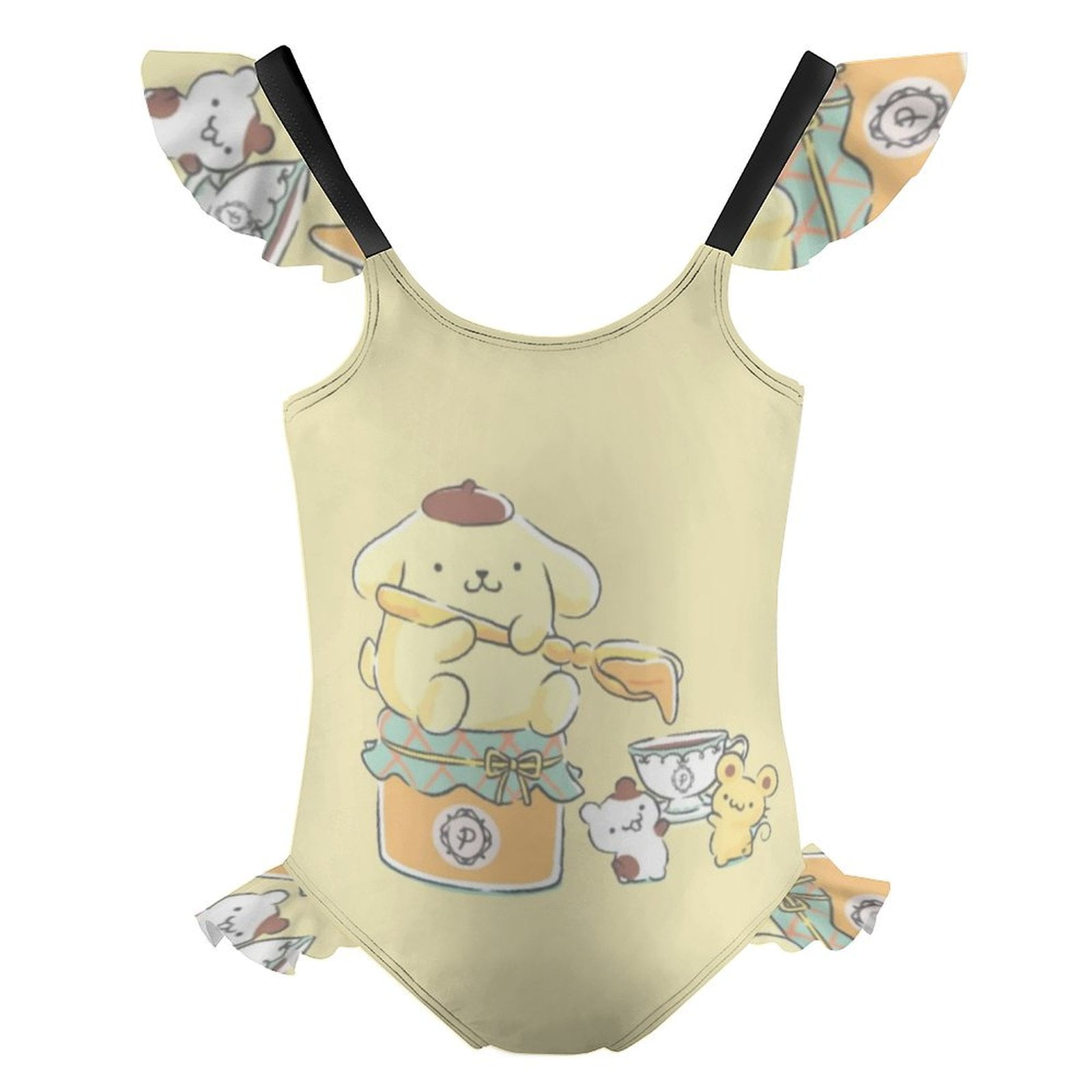 POMPOMPURIN Swimsuit Anime Cute for Girls Gift 10-12Y（150cm ...