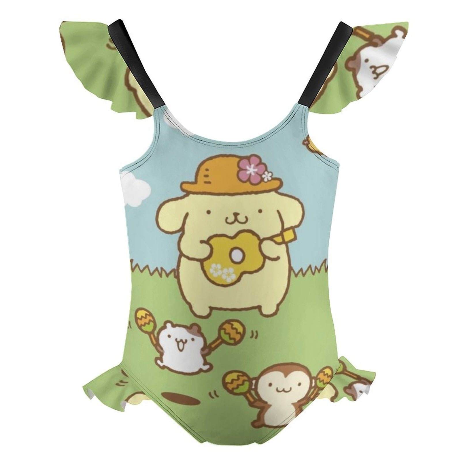 POMPOMPURIN Swimsuit Anime Cute for Girls Gift 10-12Y（150cm ...