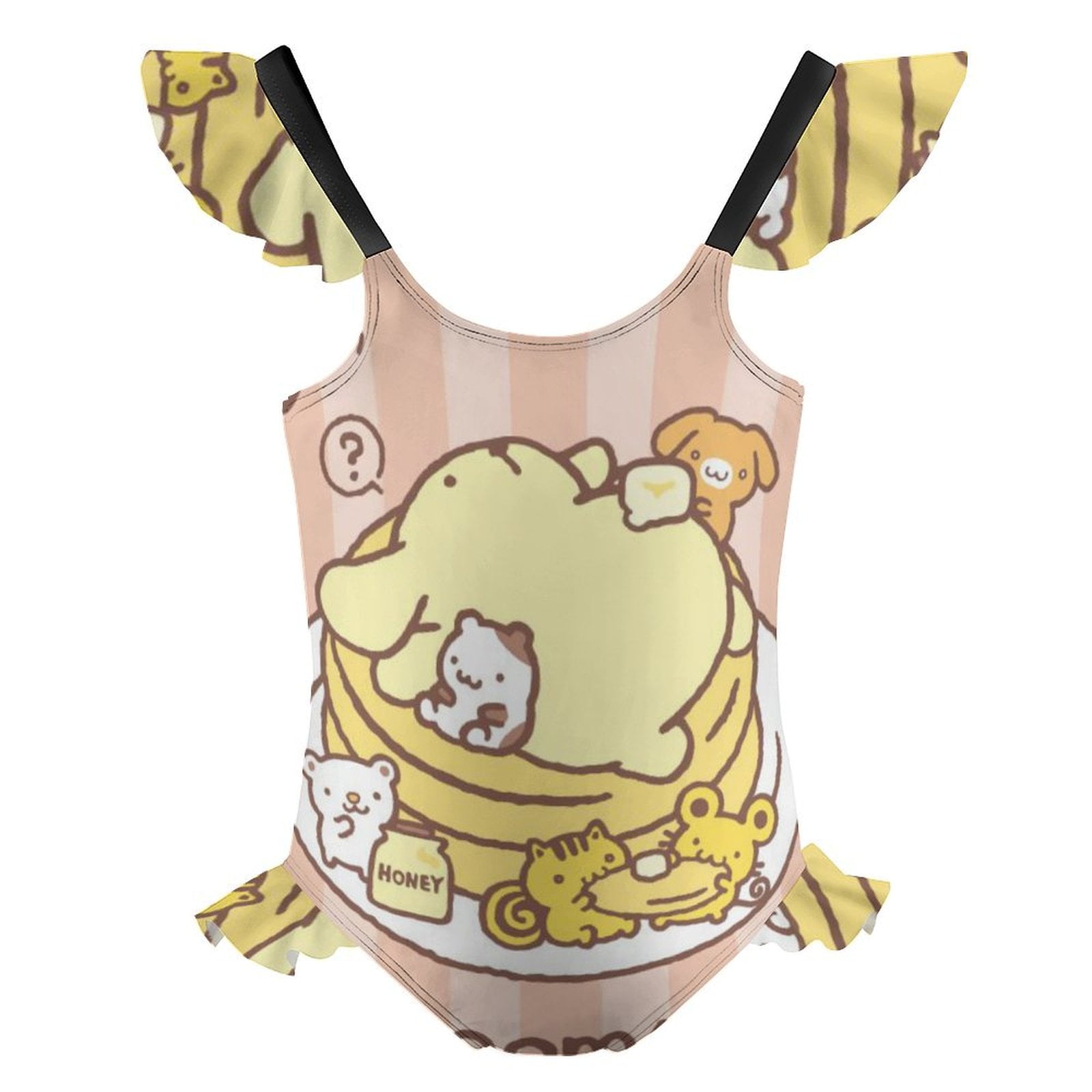 POMPOMPURIN Swimsuit Anime Cute for Girls Gift 10-12Y（150cm ...