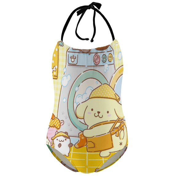 POMPOMPURIN Swimsuit Anime Cute for Girls Gift 12-14Y（170cm ...