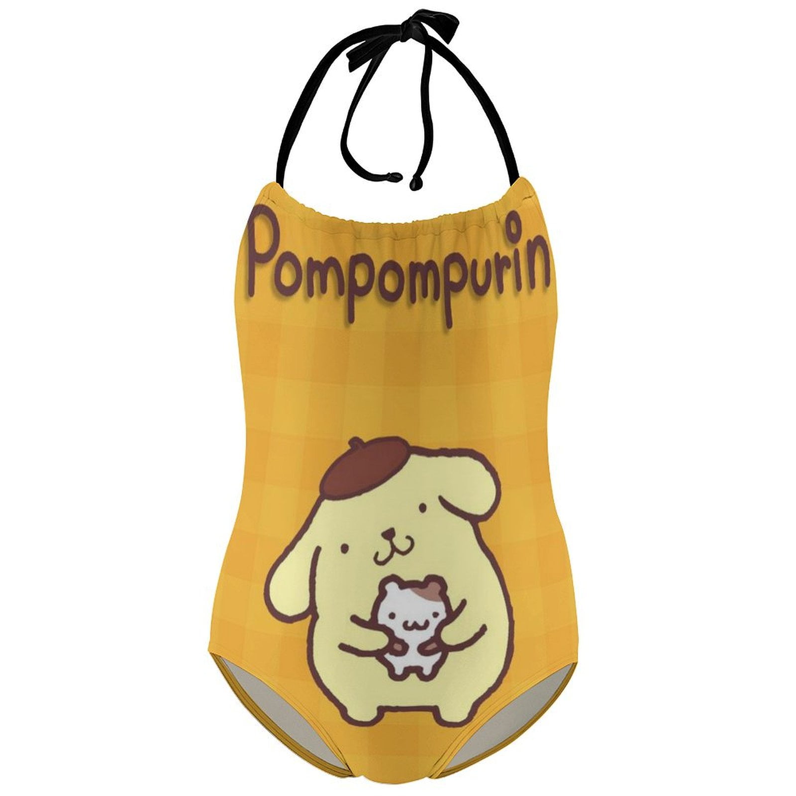 POMPOMPURIN Swimsuit Anime Cute for Girls Gift 6-7Y（110cm） POMPOMPURIN ...