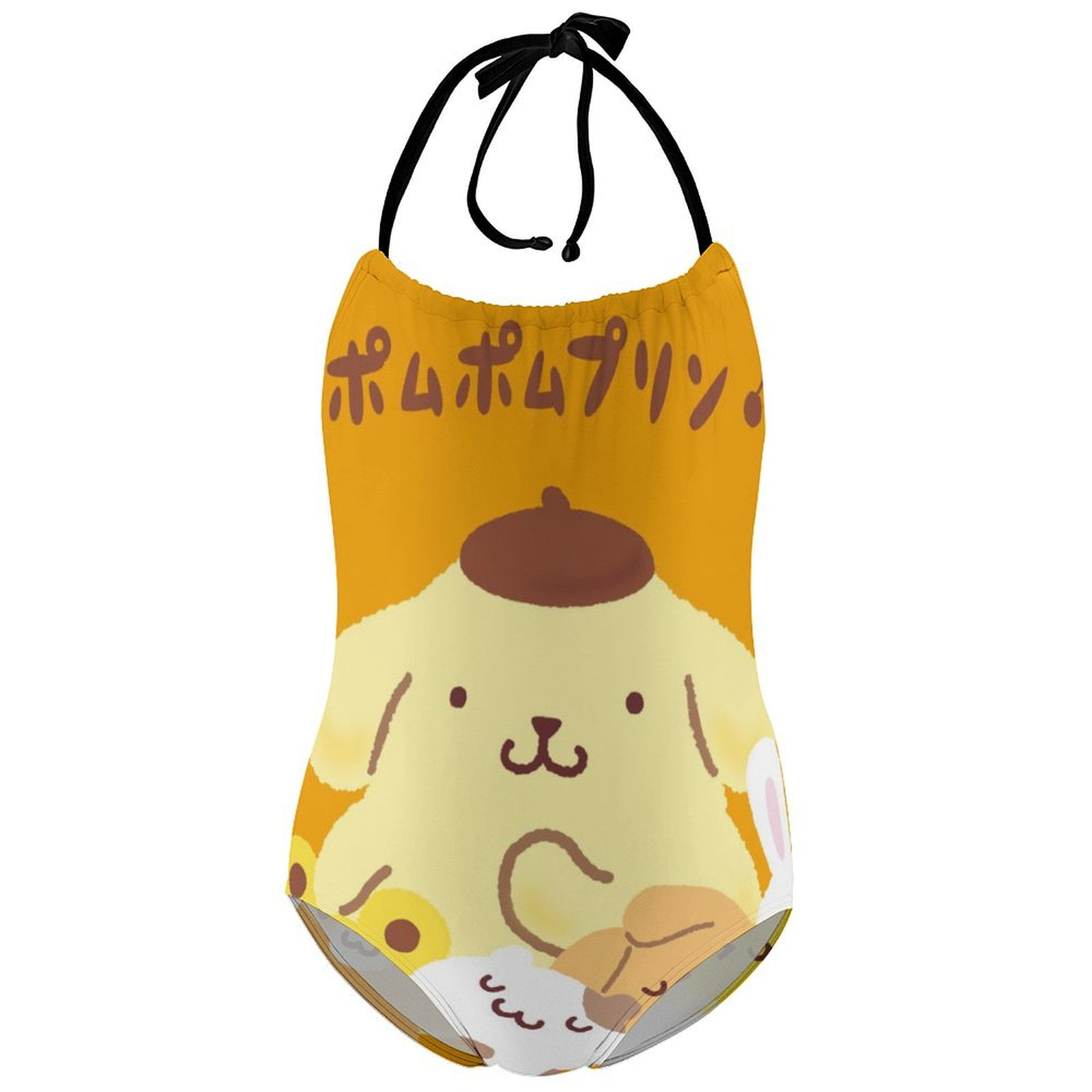 POMPOMPURIN Swimsuit Anime Cute for Girls Gift 6-7Y（110cm） POMPOMPURIN ...