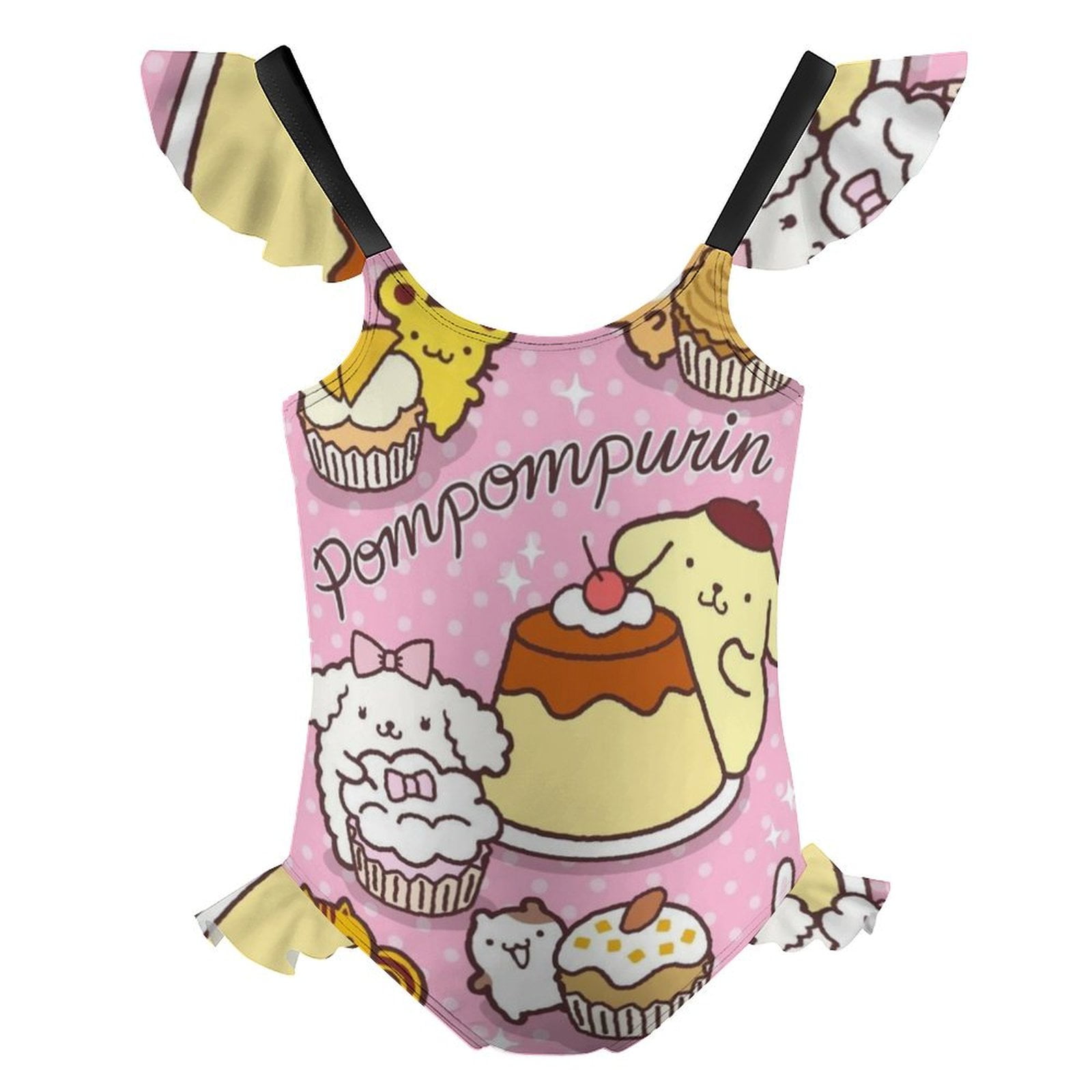 POMPOMPURIN Swimsuit Anime Cute for Girls Gift 6-7Y（110cm） POMPOMPURIN ...