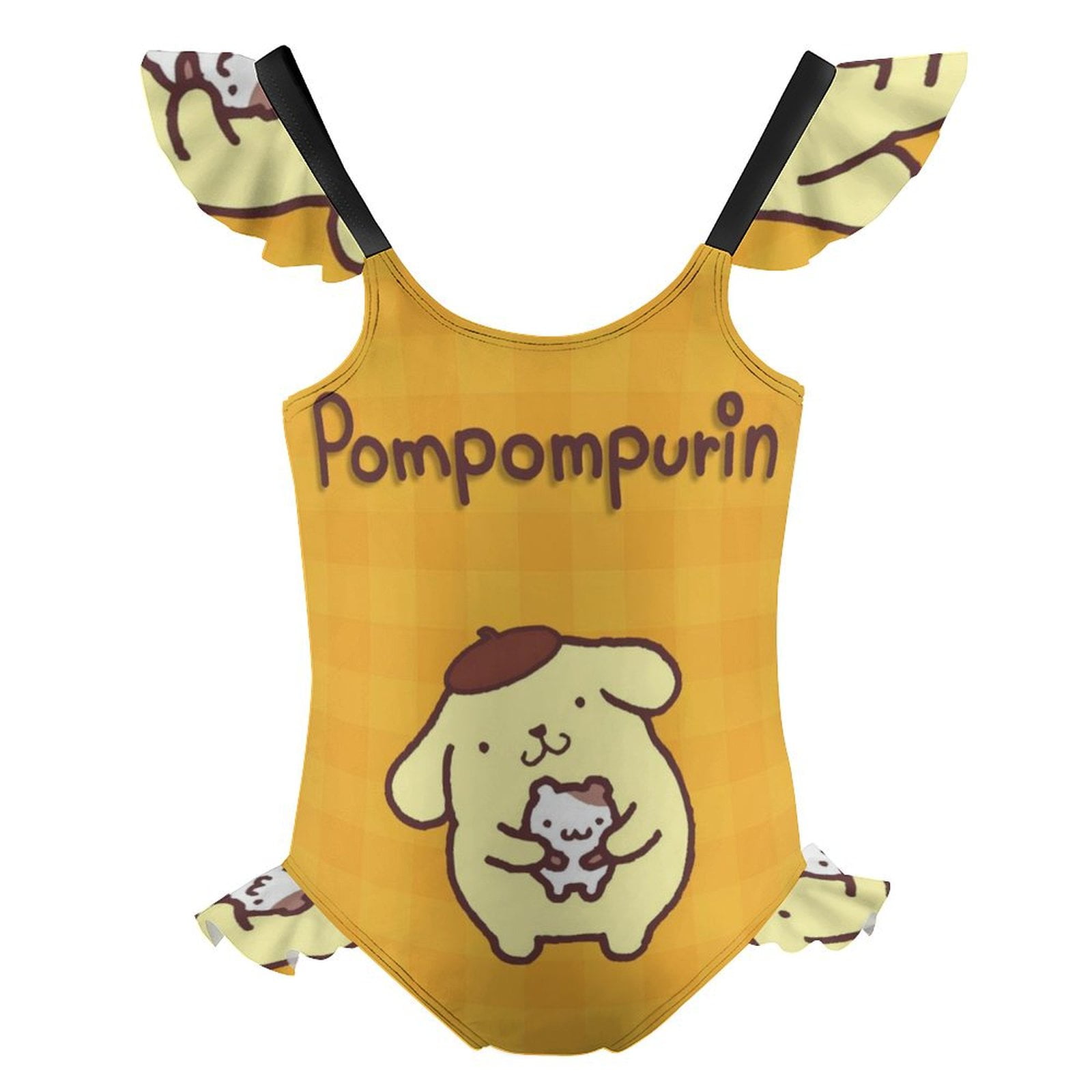 POMPOMPURIN Swimsuit Anime Cute for Girls Gift 7-9Y（120cm） POMPOMPURIN ...