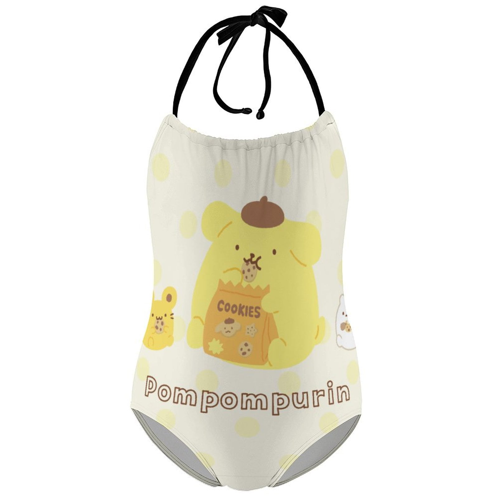 POMPOMPURIN Swimsuit Anime Cute for Girls Gift 7-9Y（120cm） POMPOMPURIN ...