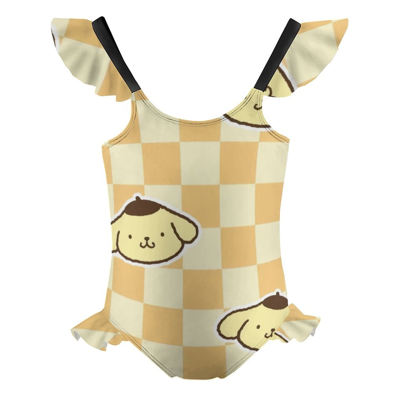 POMPOMPURIN Swimsuit Anime Cute for Girls Gift 7-9Y（120cm） POMPOMPURIN ...