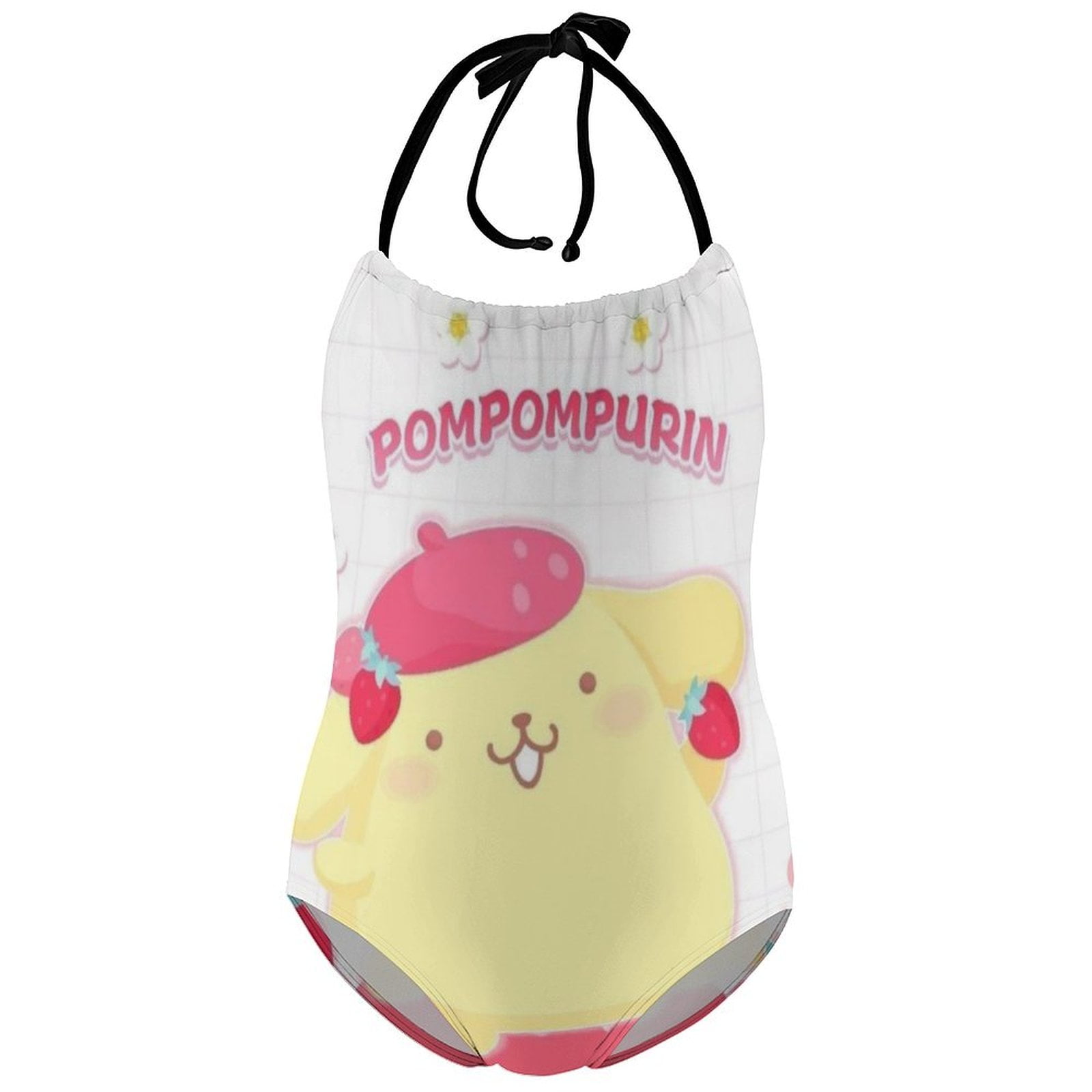 POMPOMPURIN Swimsuit Anime Cute for Girls Gift 7-9Y（120cm） POMPOMPURIN ...