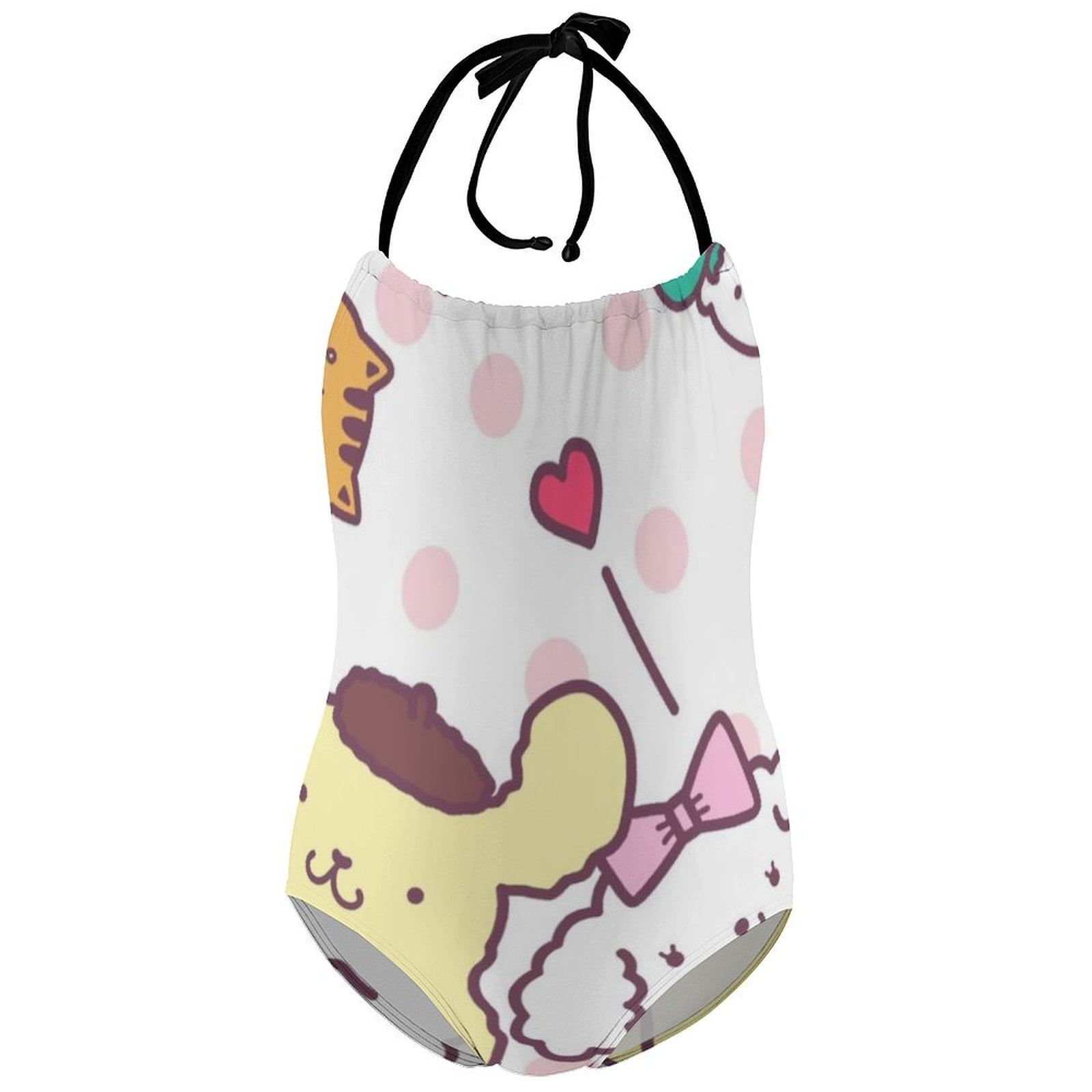 POMPOMPURIN Swimsuit Anime Cute for Girls Gift 7-9Y（120cm） POMPOMPURIN ...