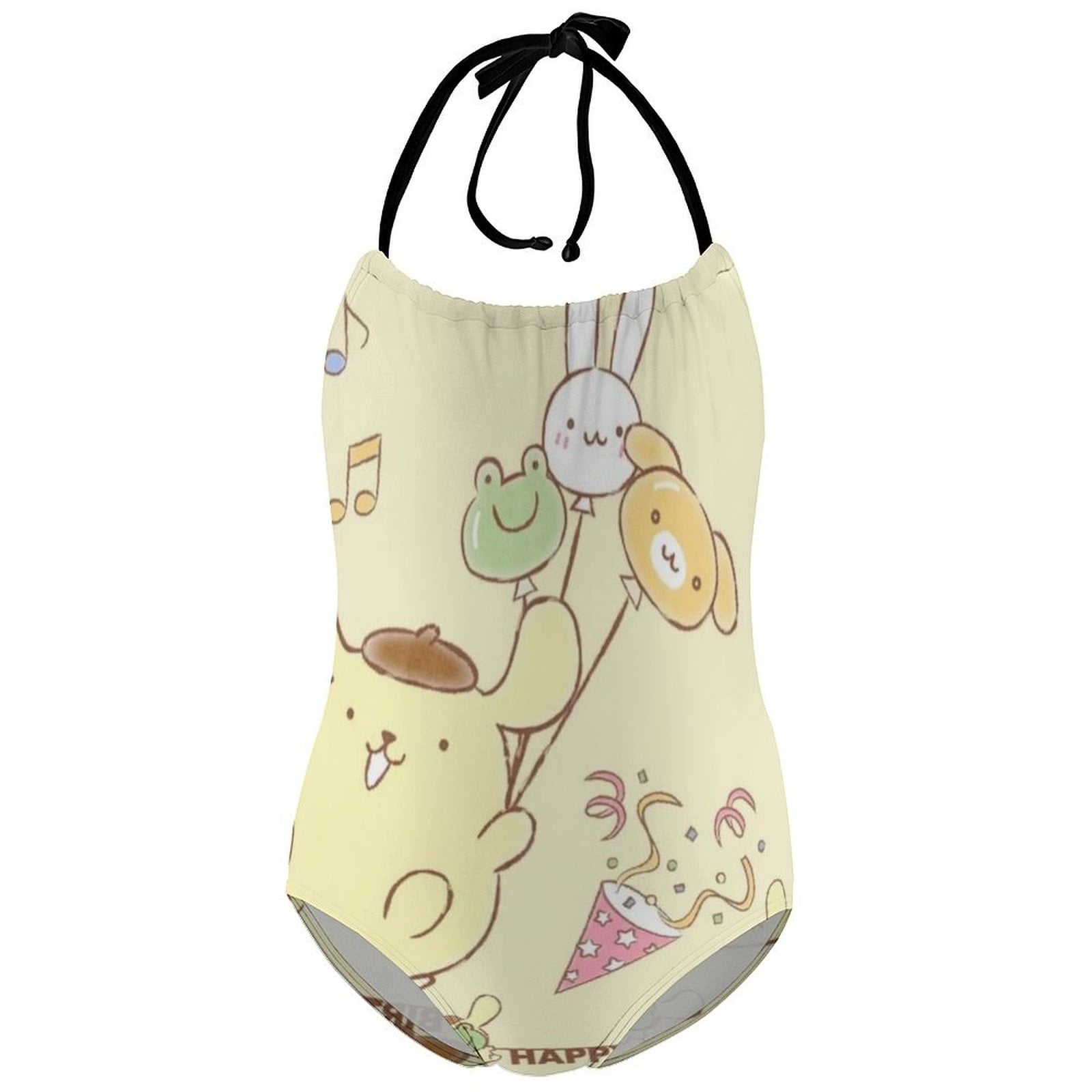 POMPOMPURIN Swimsuit Anime Cute for Girls Gift 9-11Y（140cm） POMPOMPURIN ...