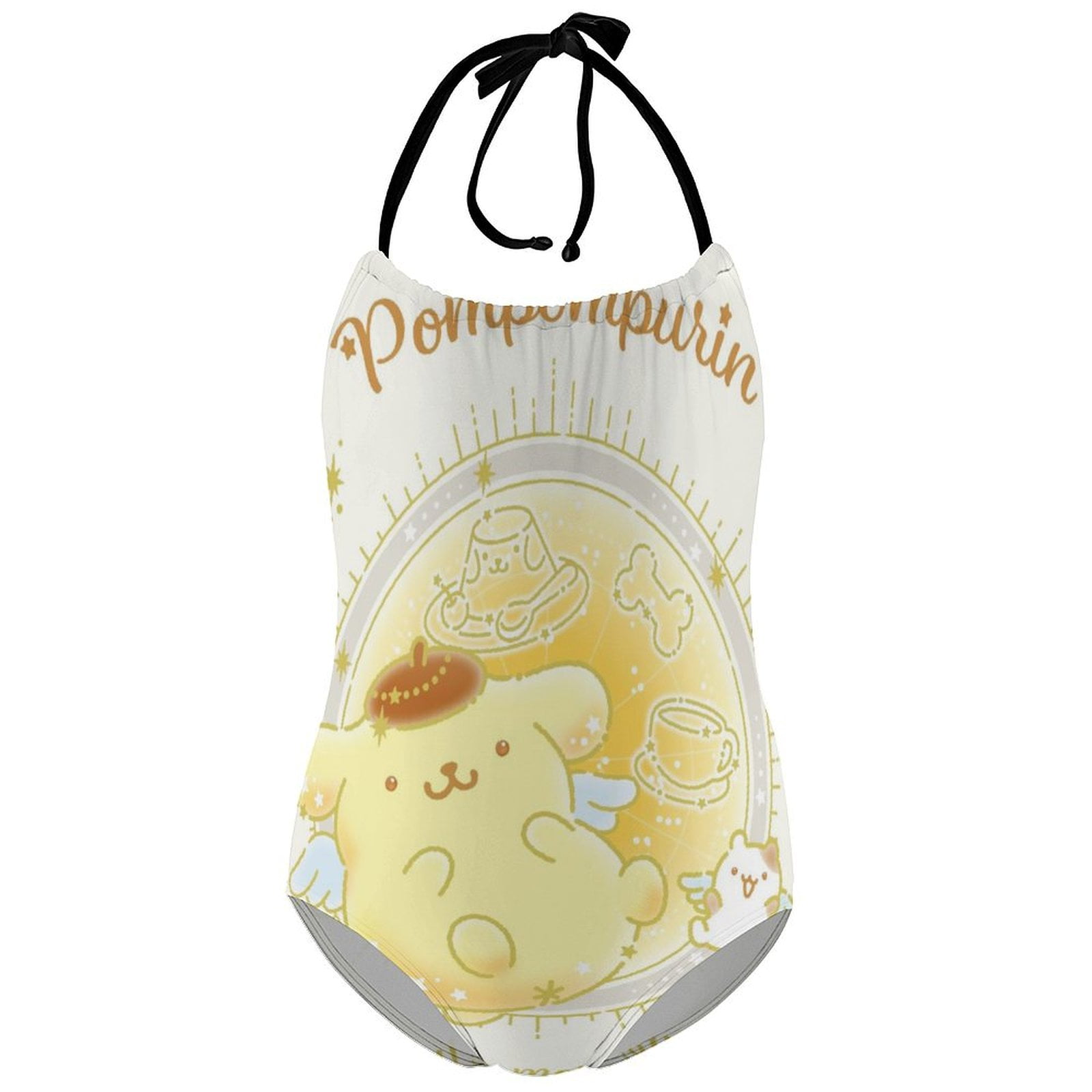 POMPOMPURIN Swimsuit Anime Cute for Girls Gift 9-11Y（140cm） POMPOMPURIN ...