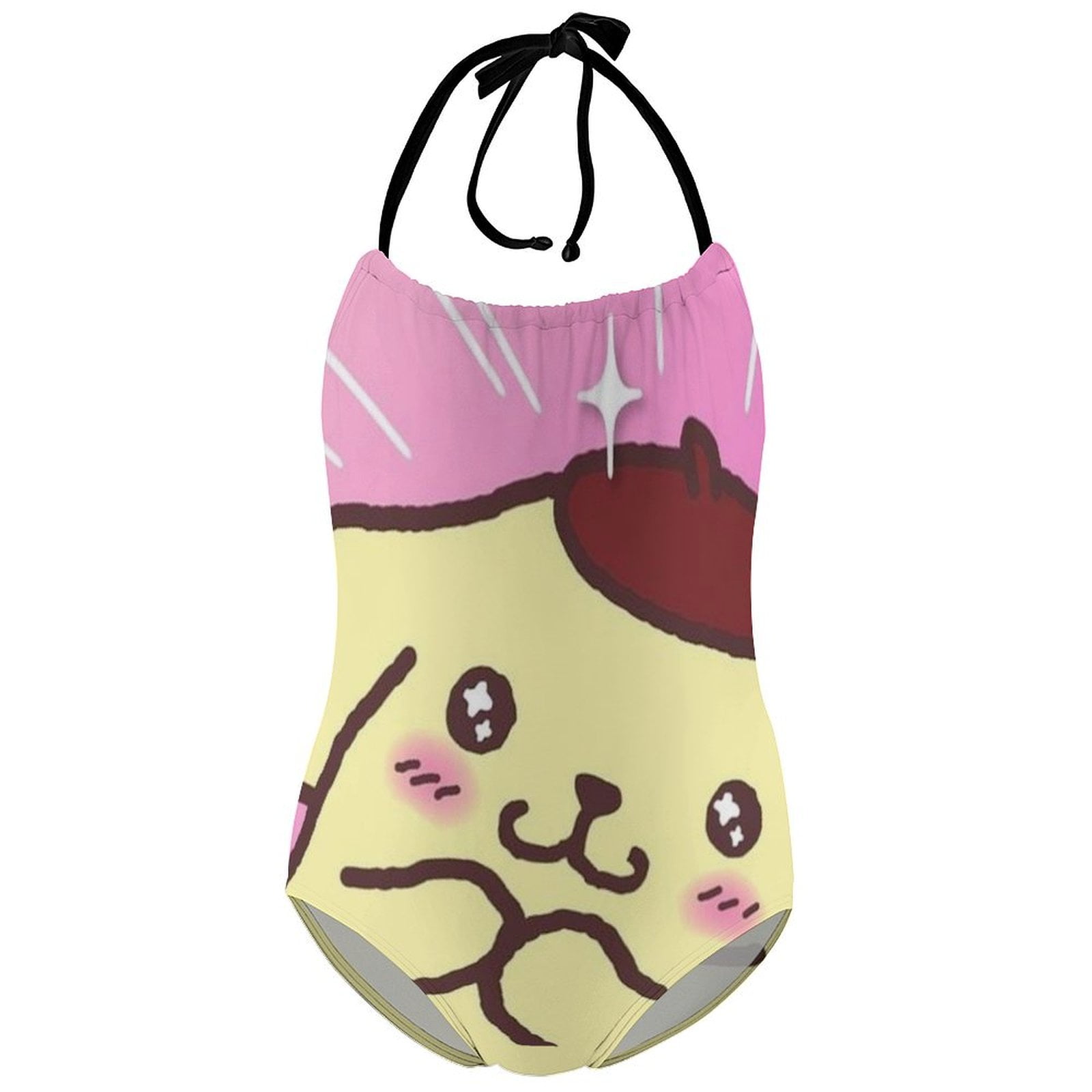 POMPOMPURIN Swimsuit Anime Cute for Girls Gift 9-11Y（140cm） POMPOMPURIN ...