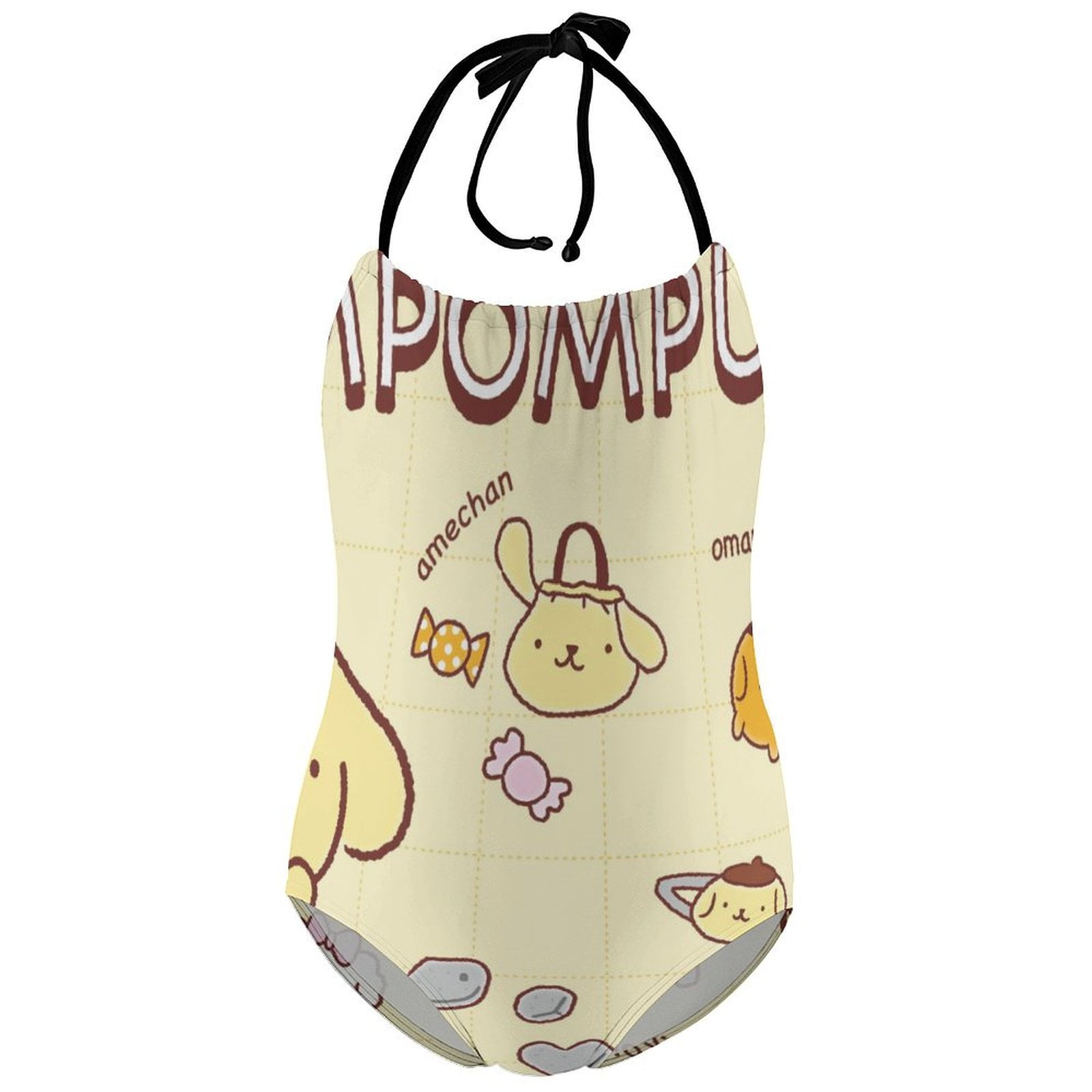 POMPOMPURIN Swimsuit Anime Cute for Girls Gift 9-11Y（140cm） POMPOMPURIN ...