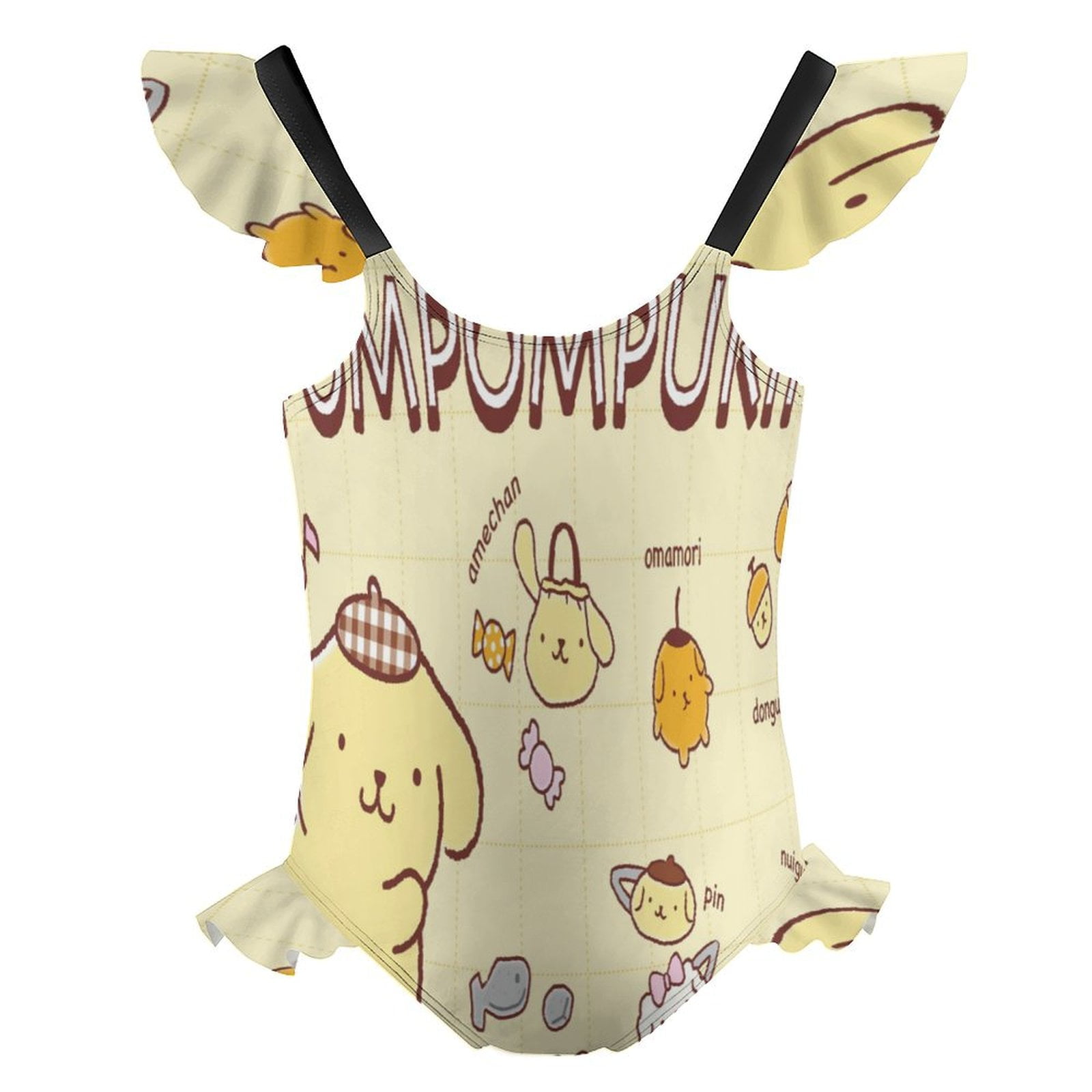 POMPOMPURIN Swimsuit Anime Cute for Girls Gift 9-11Y（140cm） POMPOMPURIN ...