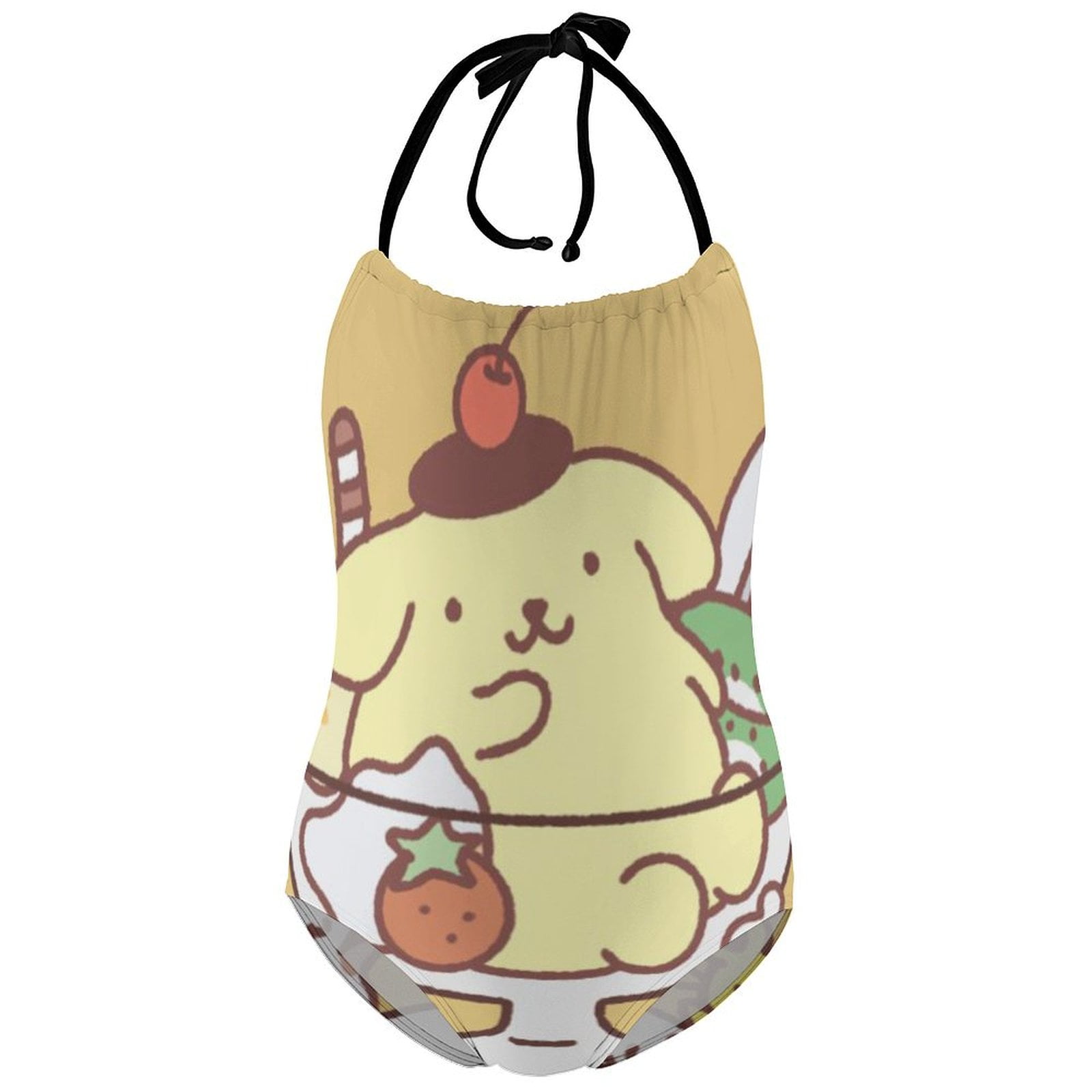 POMPOMPURIN Swimsuit Anime Cute for Girls Gift 9-11Y（140cm） POMPOMPURIN ...