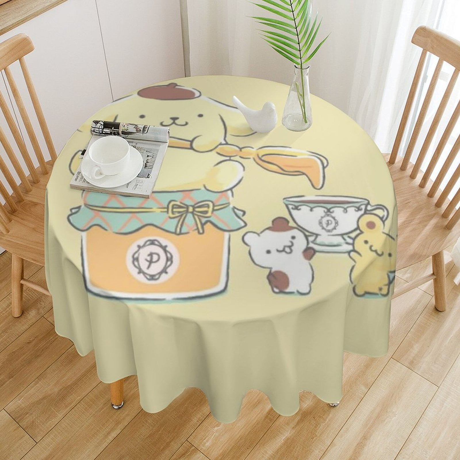POMPOMPURIN Tablecloth Anime for Dining Table Picnic Gift 50x50in ...