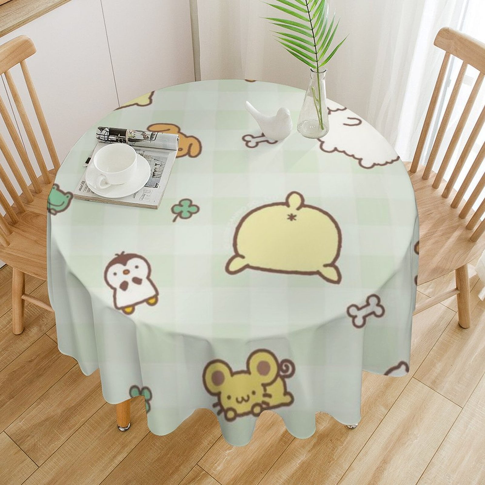 POMPOMPURIN Tablecloth Anime for Dining Table Picnic Gift 50x50in ...