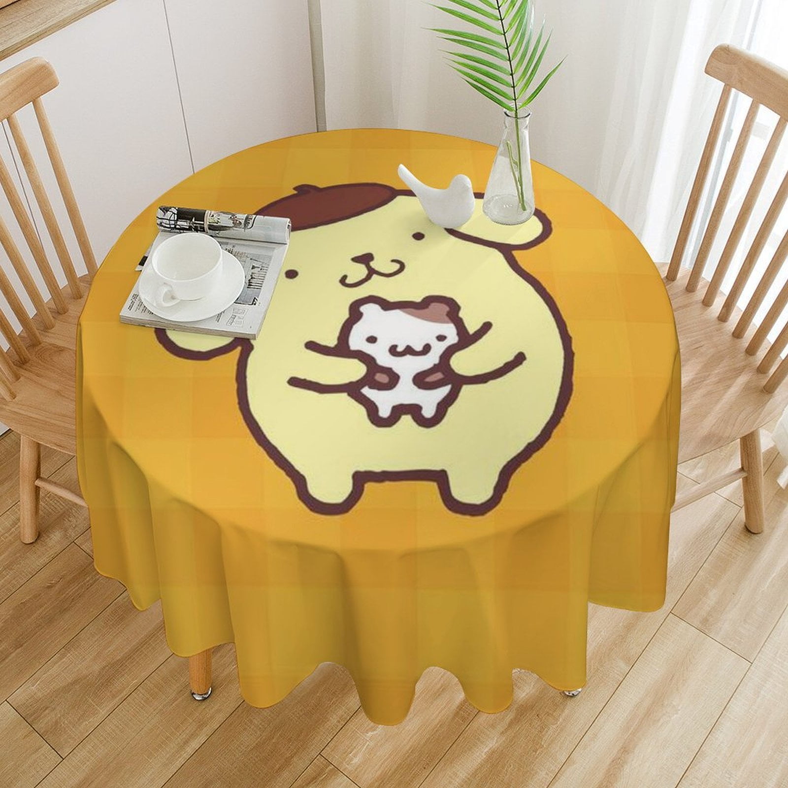 POMPOMPURIN Tablecloth Anime for Dining Table Picnic Gift 60x60in ...