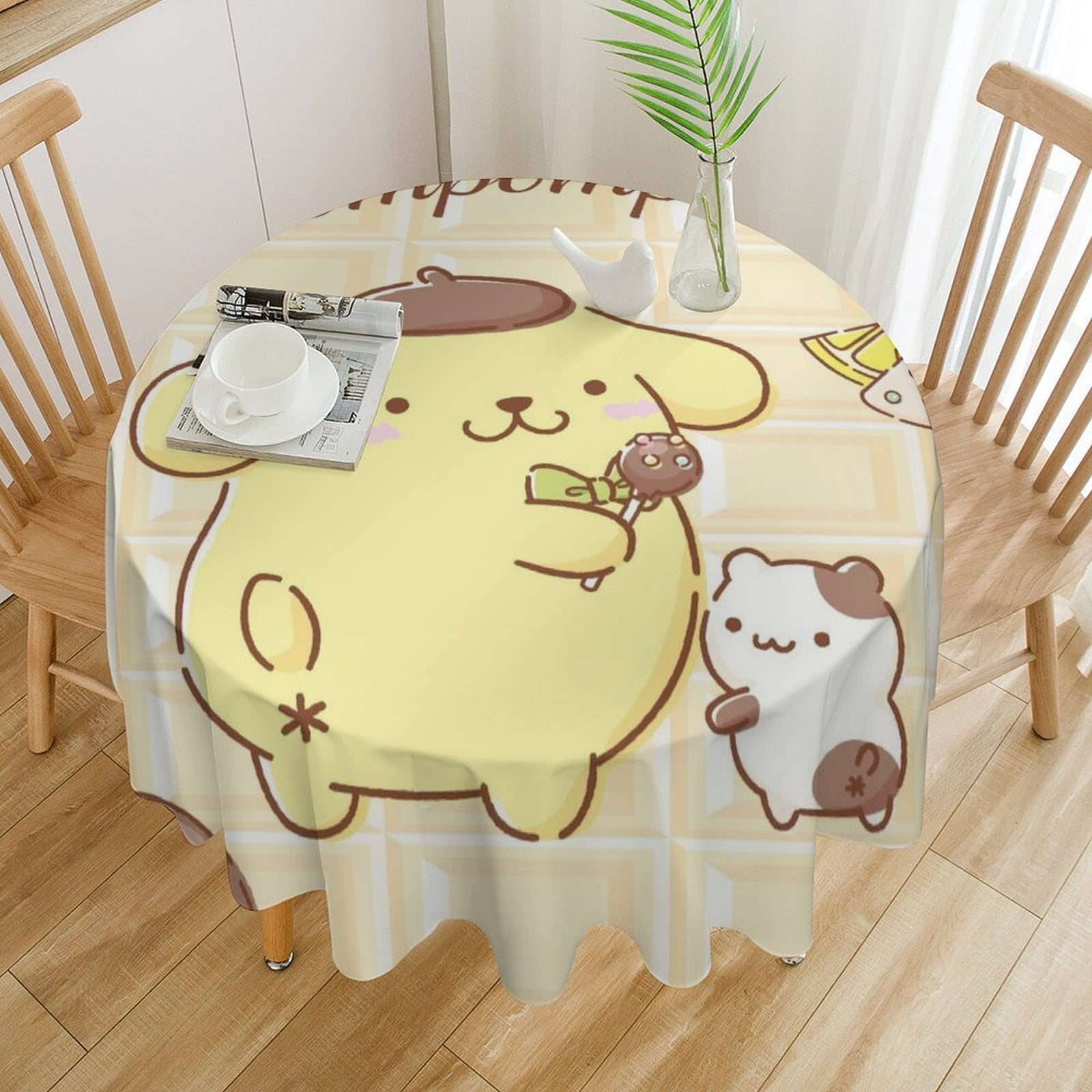 POMPOMPURIN Tablecloth Anime for Dining Table Picnic Gift 60x60in ...