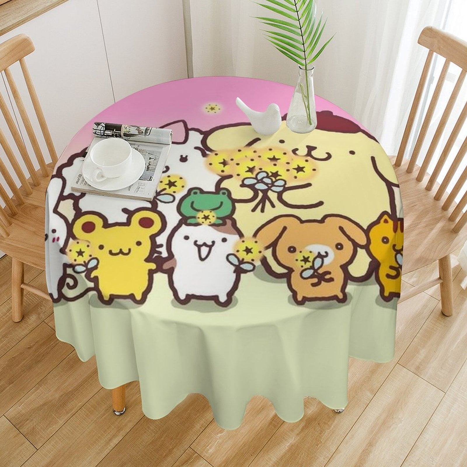 POMPOMPURIN Tablecloth Anime for Dining Table Picnic Gift 60x60in ...