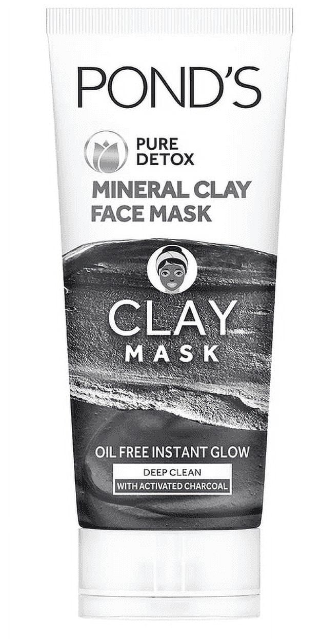 POND'S Pure Detox Mineral Clay Activated Charcoal, 4X Oil Absorbing ...
