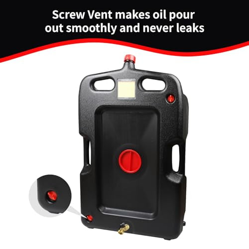 PONO AA075 Portable Oil Drain Pan, 15 Gallon Low Profile Oil Drain ...