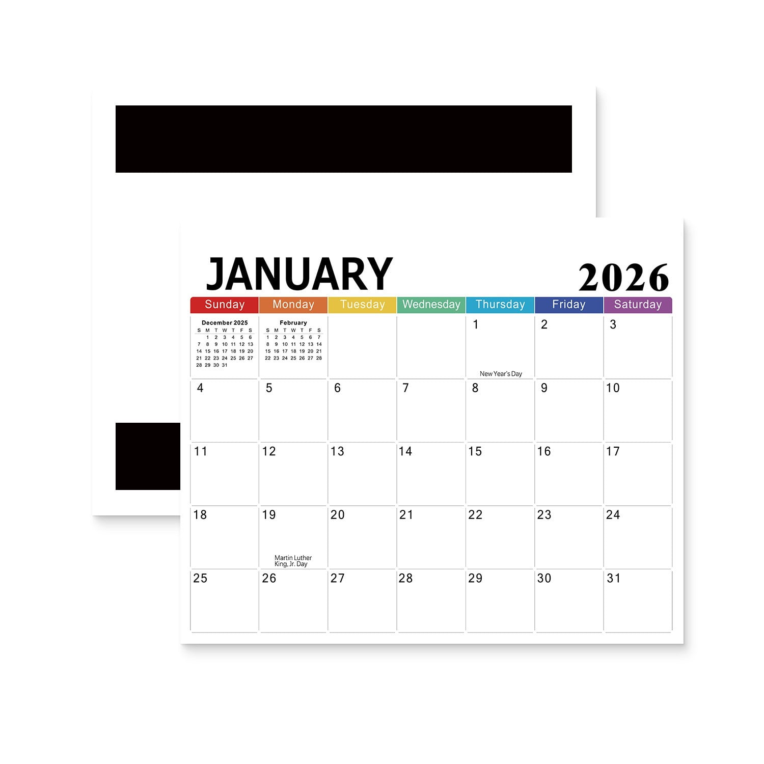 PONPRNGY 2026 Magnetic Calendar for Refrigerator, Fridge Calendar ...