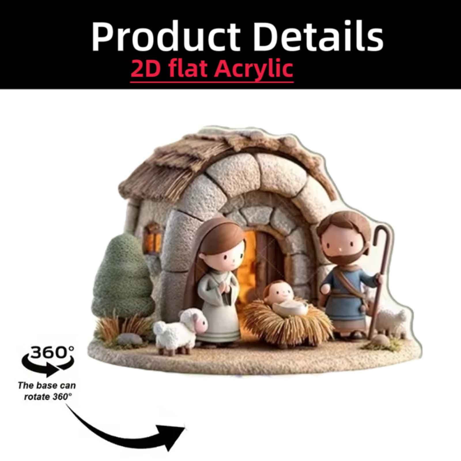 PONPRNGY 2D Character Birth Scene Living Room Bedroom Decorative ...