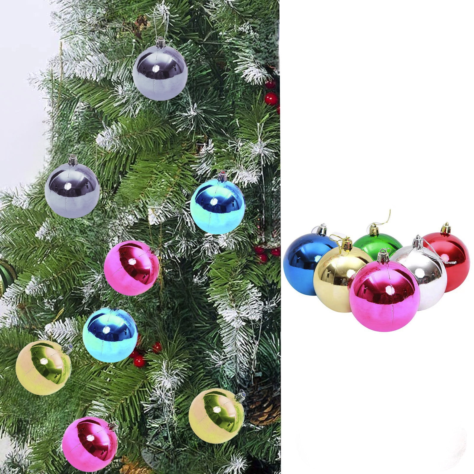 PONPRNGY 6Pcs Christmas Balls Ornaments Essential Christmas Tree ponprngy-6pcs-christmas-balls-ornaments-essential-christmas-tree